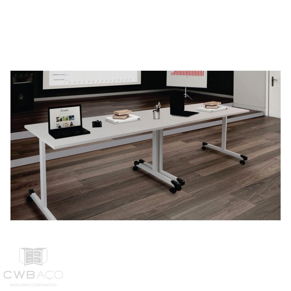 Mesa de Treinamento com Tampo Escamoteável - Linha 25 mm - Linha M ...